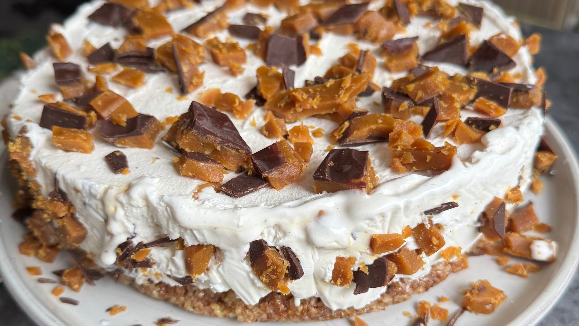 Vegan Daim Ice Cream Cake